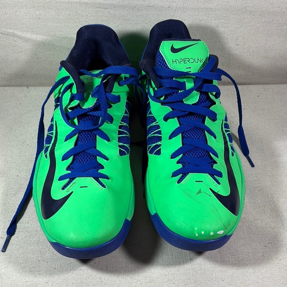 Nike | Shoes | Nike Hyperdunk Green And Blue Sneakers Size 3 Men | Poshmark